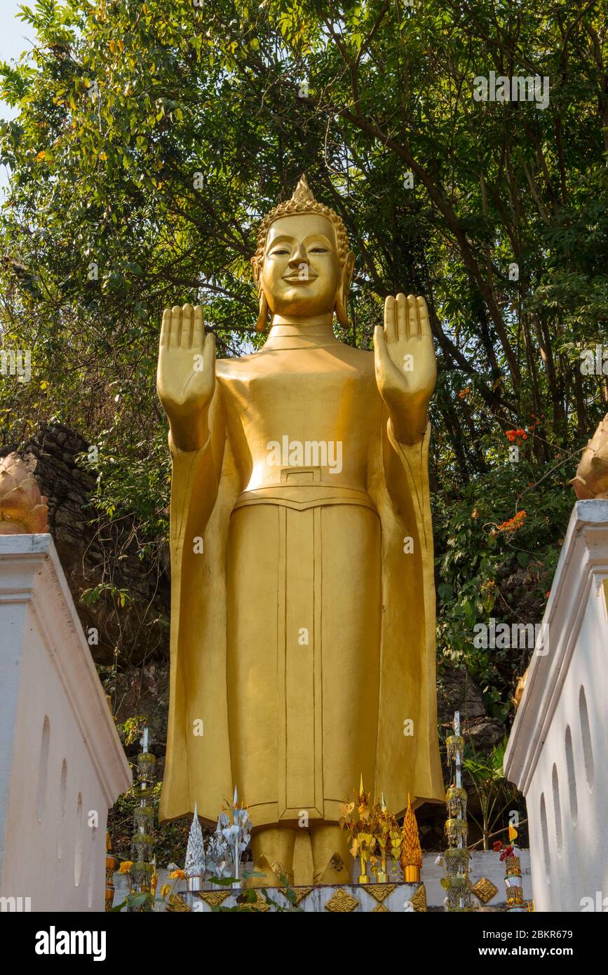 Laos, Luang Prabang city classified UNESCO world heritage, Phu Si Hill ...