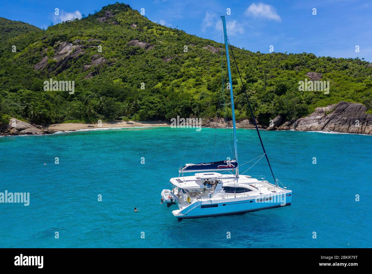 Seychelles, Mah? island, Anse Major (aerial view Stock Photo - Alamy