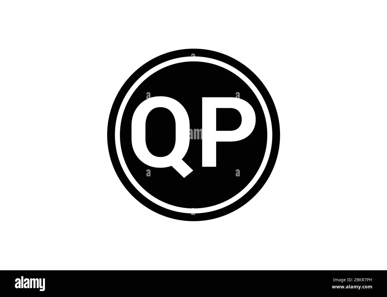 Initial Monogram Letter Q P Logo Design Vector Template. QP Letter Logo ...