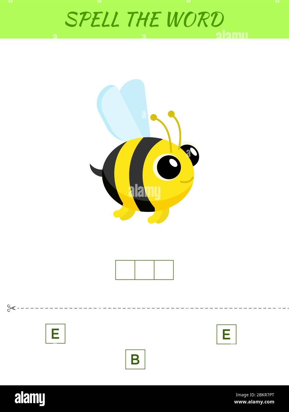 Spelling Word Scramble Game Template Educational Activity For