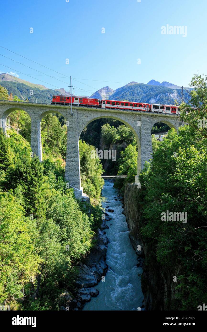 Switzerland train bridge hi-res stock photography and images - Alamy