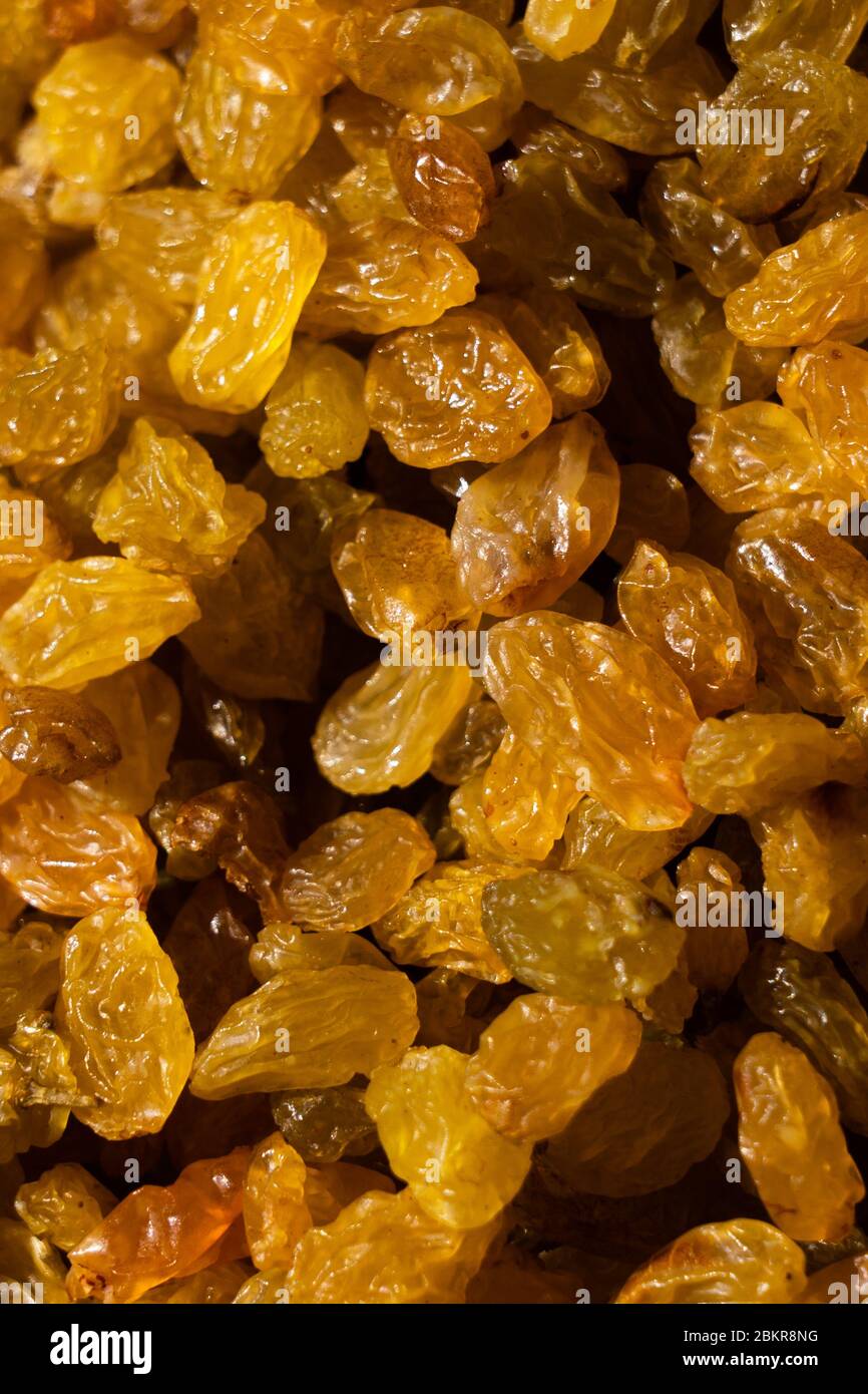 Raisins. Macro. Raisins as background Grape Raisin texture Stock Photo ...