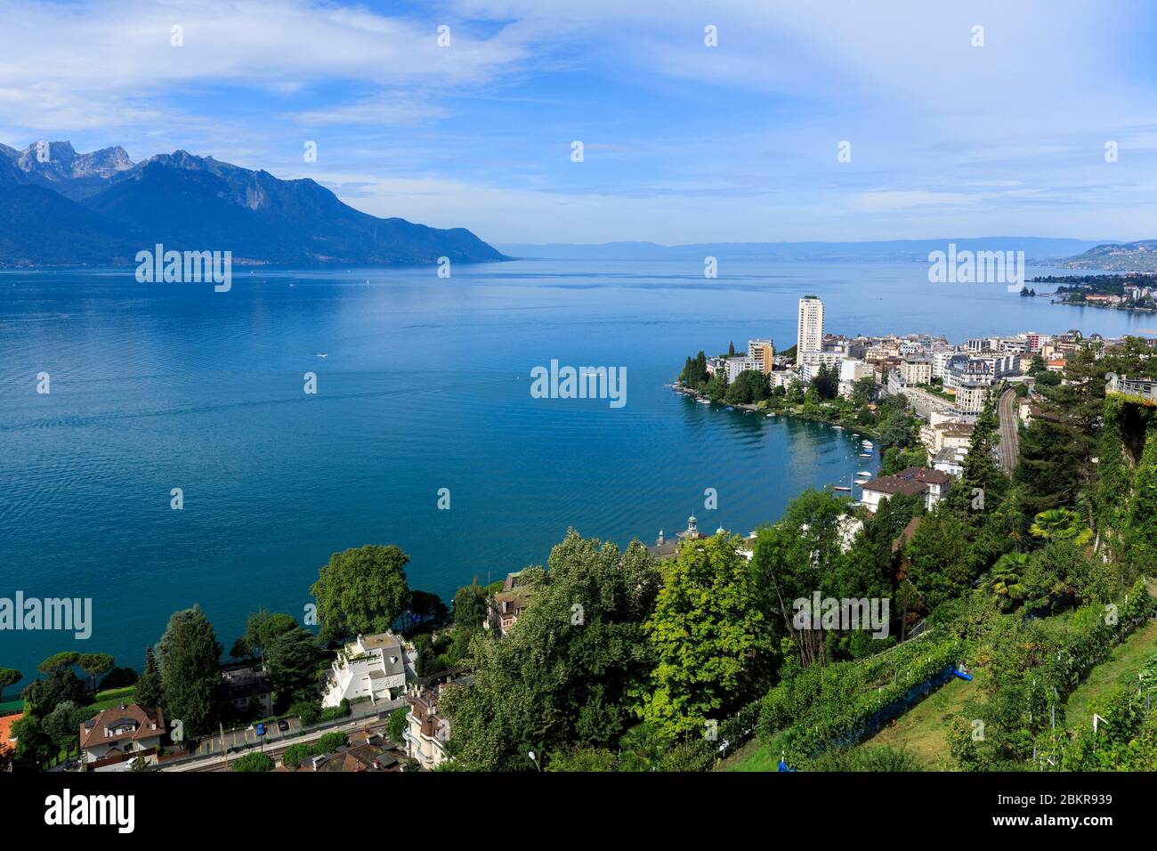 Switzerland, Canton of Vaud, Montreux, Lake Geneva Stock Photo - Alamy