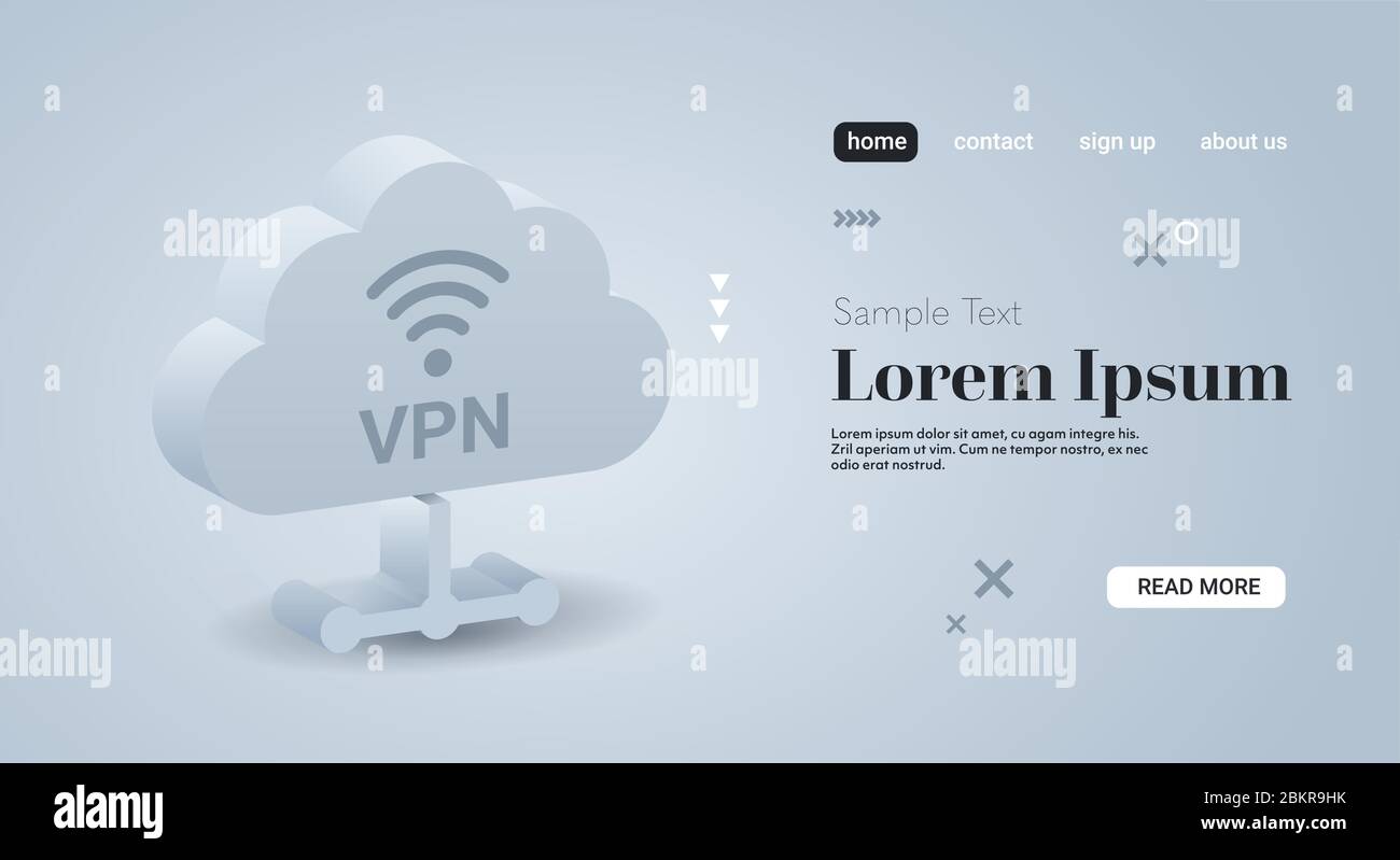 Virtual Private Network Cloud Cyber Web Security And Privacy Concept Secure Vpn Online