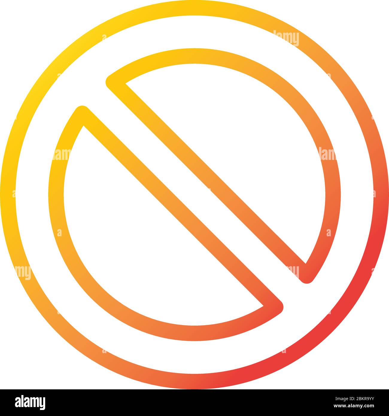 prohibited sign internet web technology interface vector illustration ...