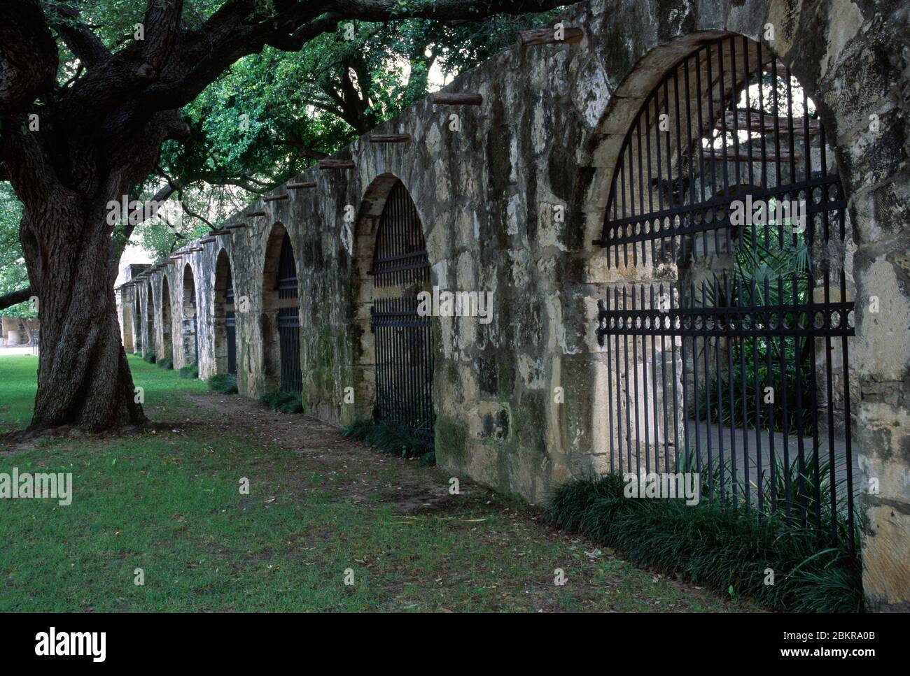 The Alamo wall, San Antonio, Texas Stock Photo - Alamy