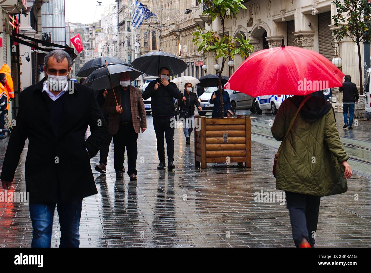 Istanbul, Turkey / Turkey- 05 04 2020 After 3 days of quarantine in ...