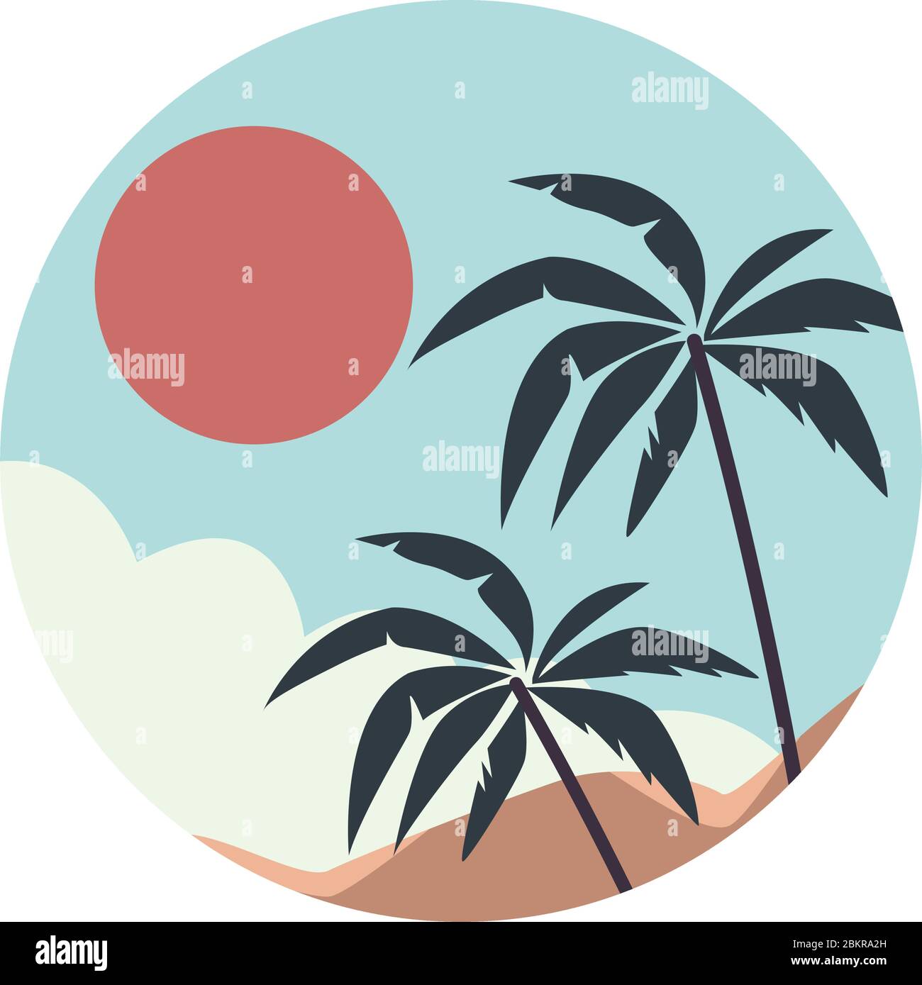 Seascape sky scape Stock Vector Images - Alamy