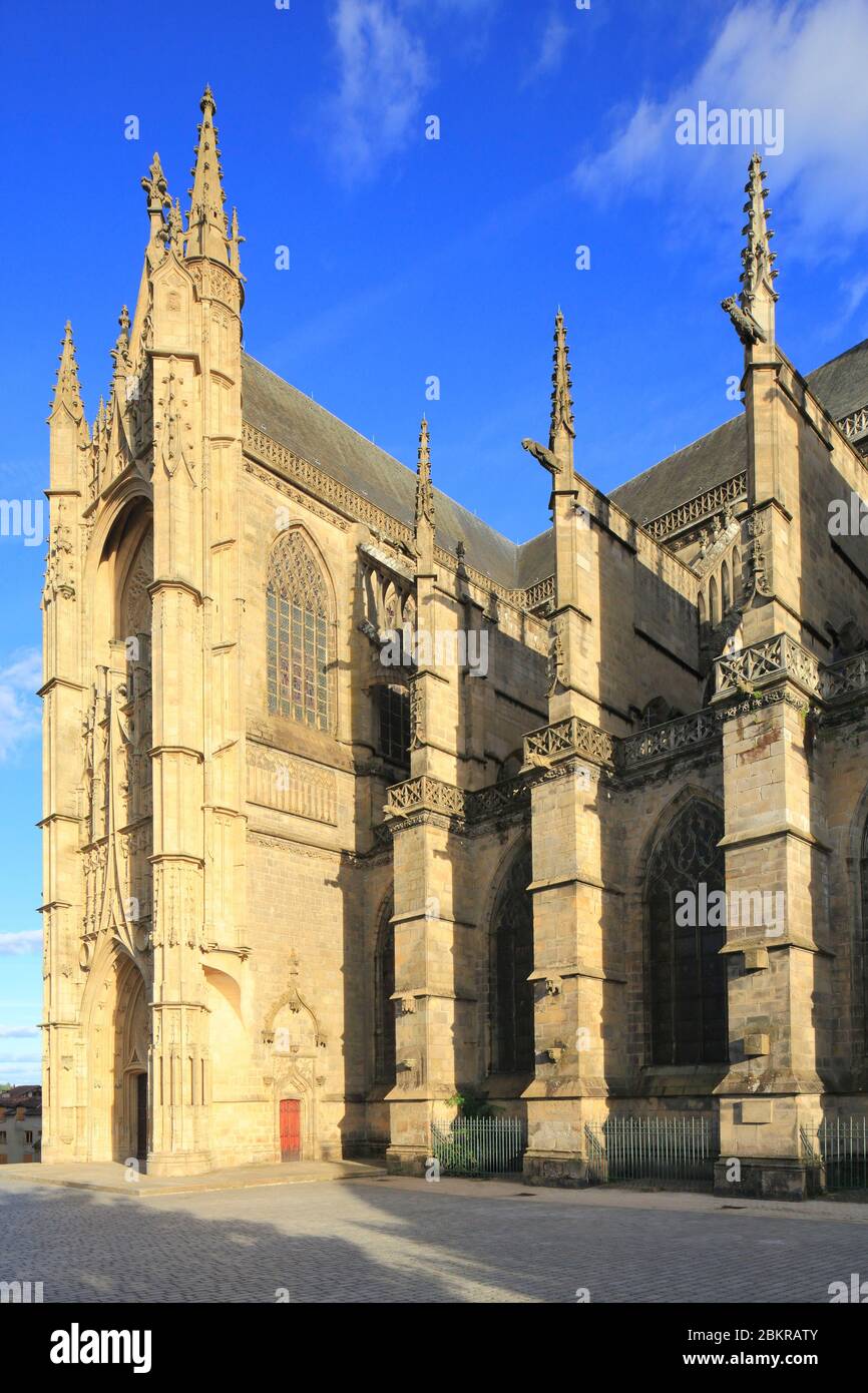 France, Haute Vienne, Limoges, district of the City, cathedral Saint ...