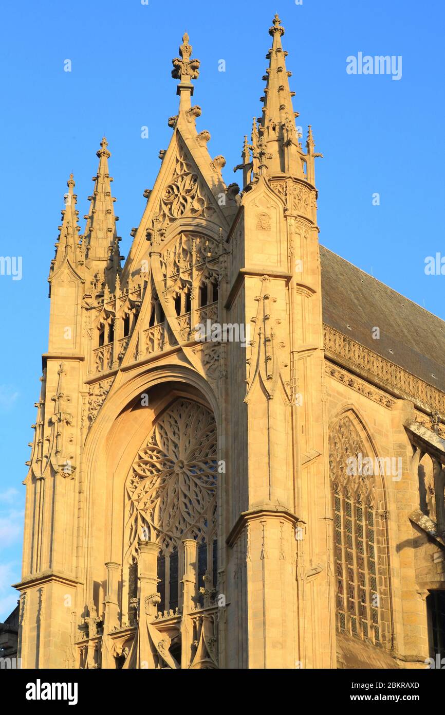 France, Haute Vienne, Limoges, district of the City, cathedral Saint ...