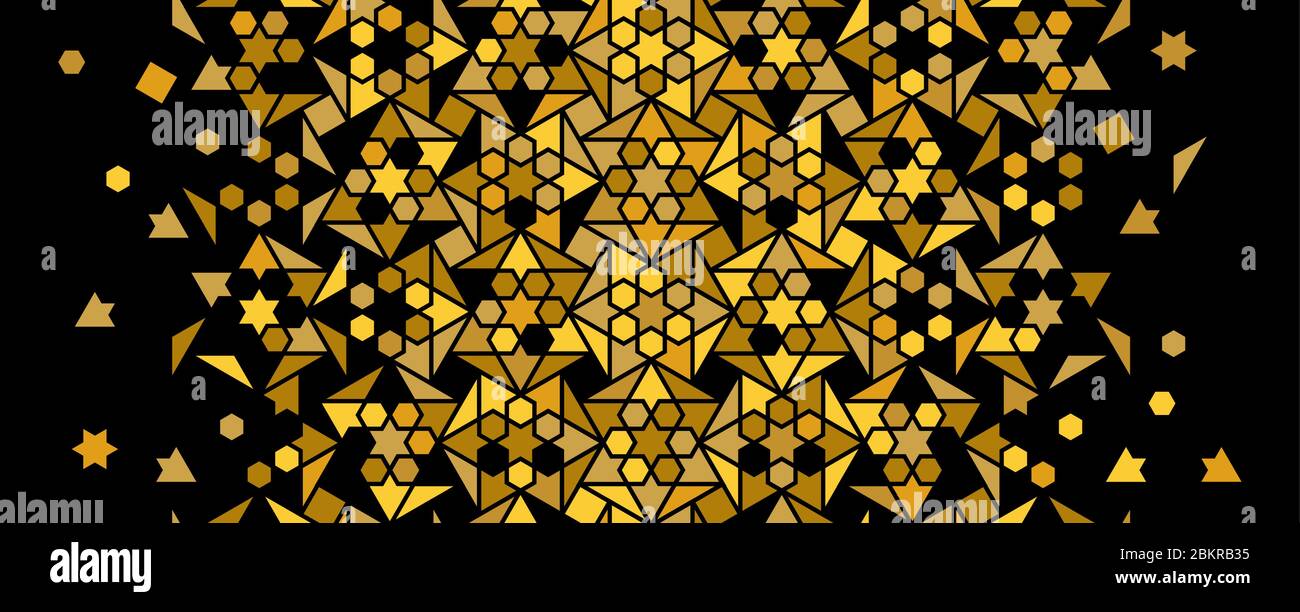 Luxury and rich arabic pattern. Vector random mosaic . Arabesque vector ...