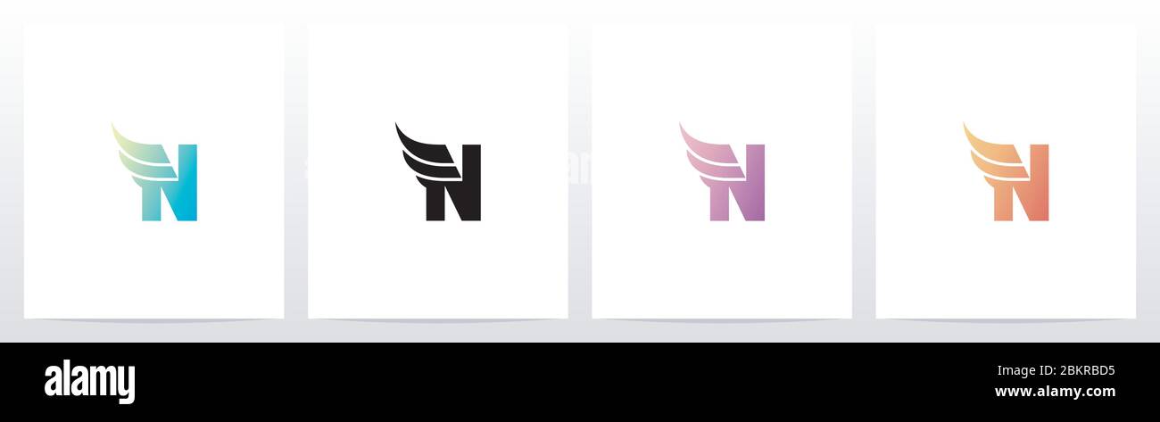 N wing logo hi-res stock photography and images - Alamy
