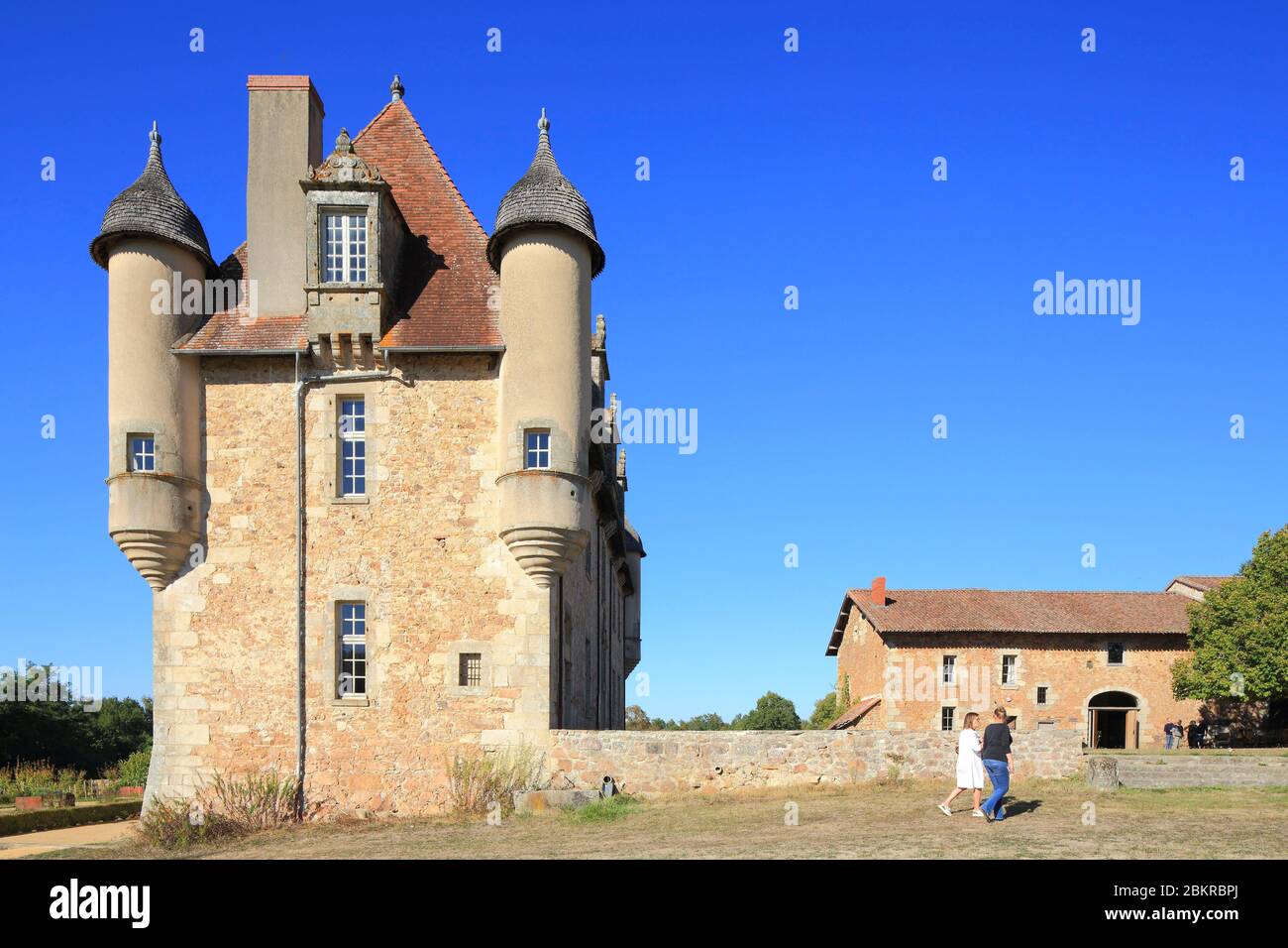 France, Haute Vienne, Solignac, Chateau de la Borie (17th century) late ...