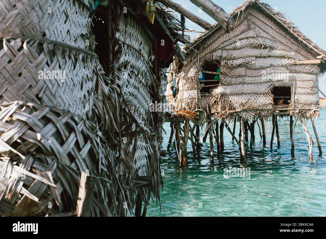 Bajau sea gypsy village hi-res stock photography and images - Alamy