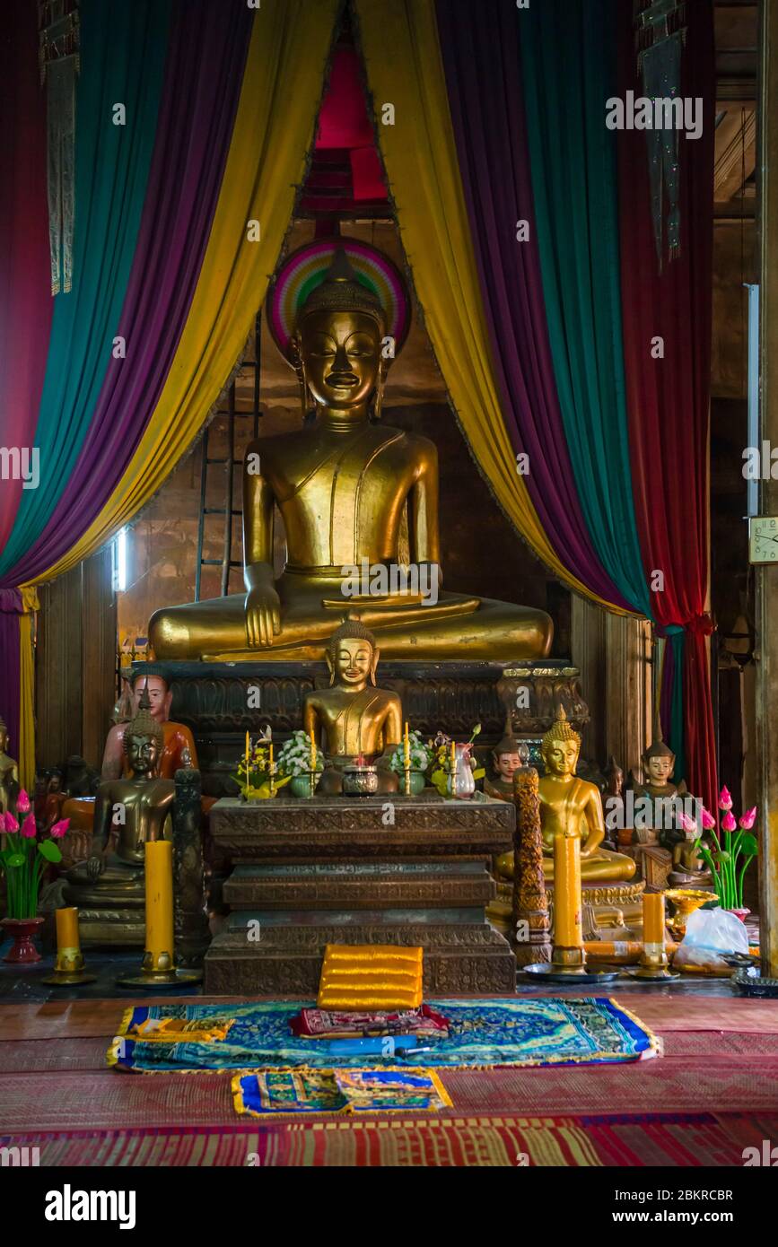 Cambodia, Siem Reap, Wat Bo temple Bouddha Stock Photo - Alamy