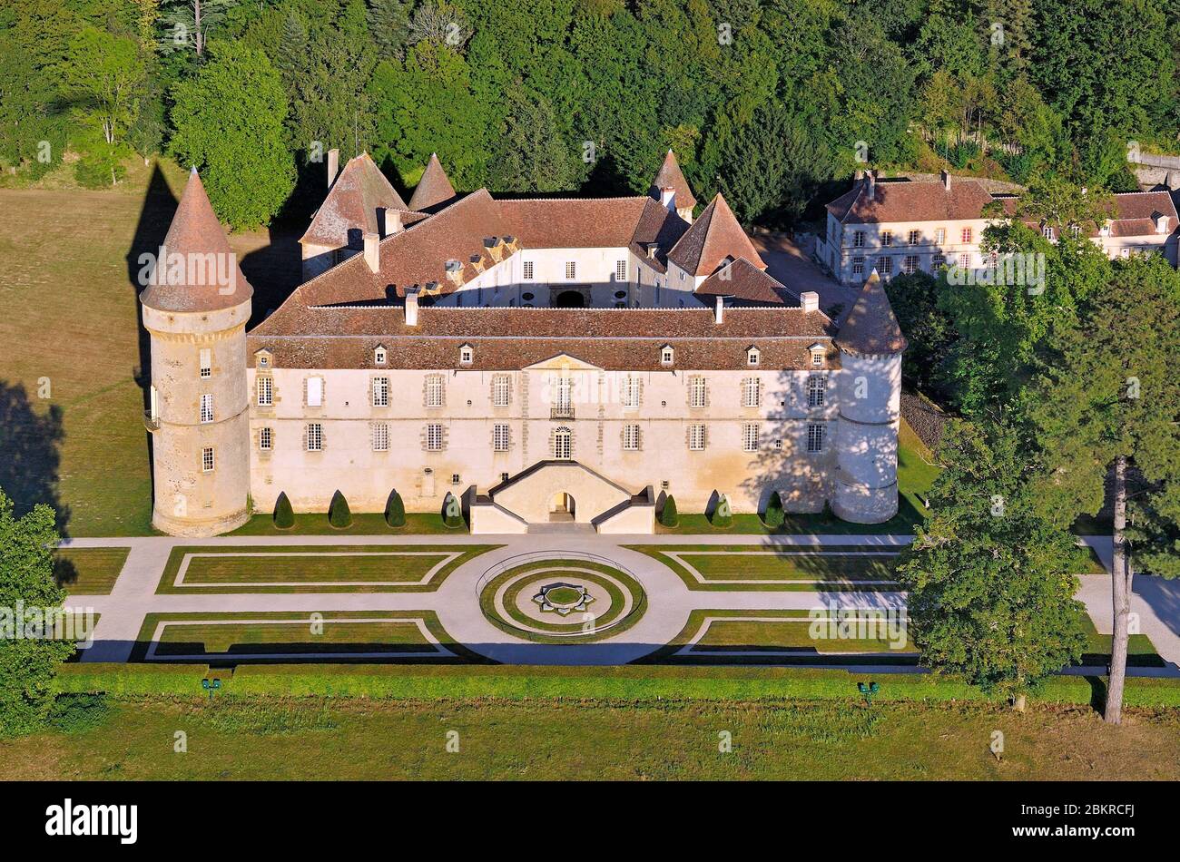 France, Nievre, the castle of Bazoches du Morvan that belonged to ...