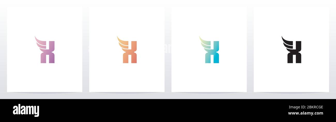 Small Wing On Letter Logo Design X Stock Vector Image & Art - Alamy