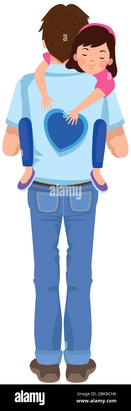 dear father with little daughter Stock Vector Image & Art - Alamy