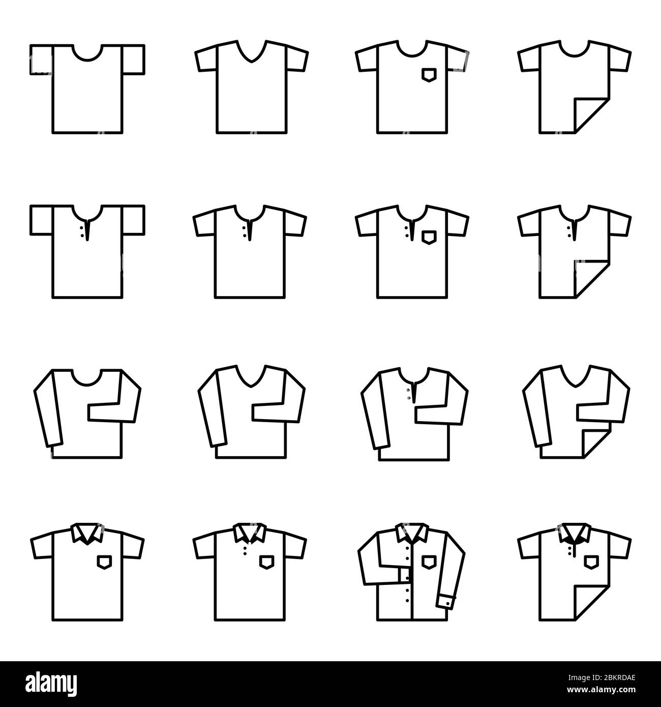 Set outfit vector vectors Cut Out Stock Images & Pictures - Alamy