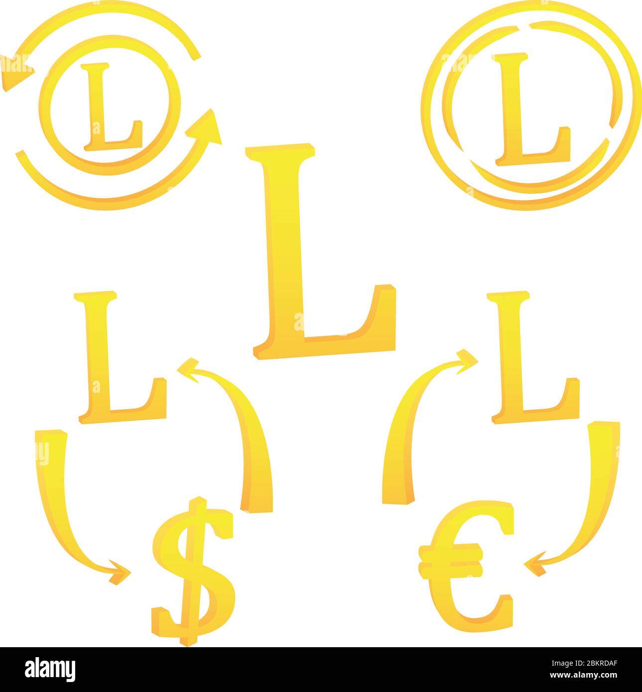 3D Honduran Lempira currency symbol icon of Honduras Stock Vector Image ...