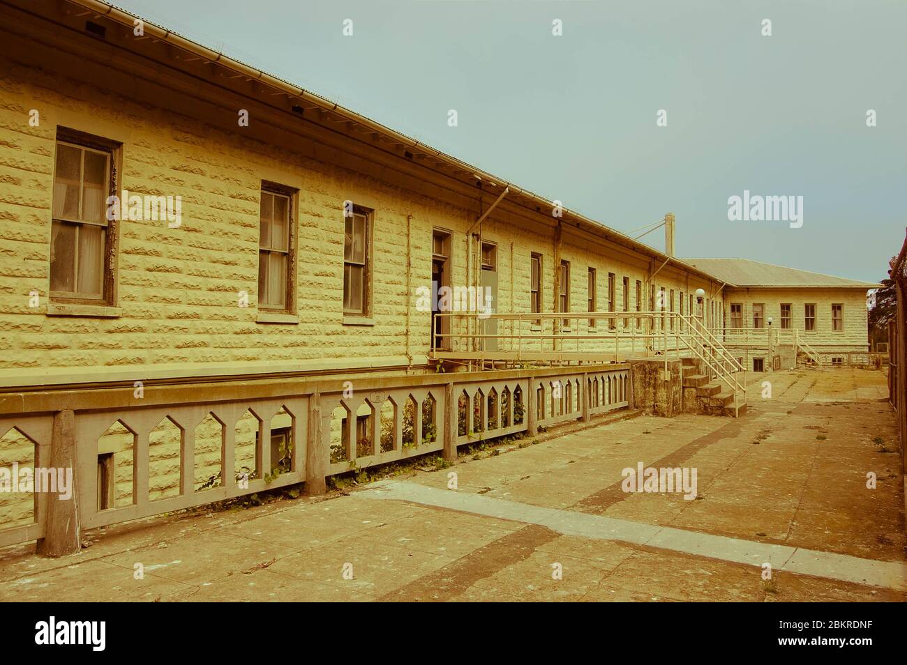 Wardens house alcatraz san francisco hi-res stock photography and ...