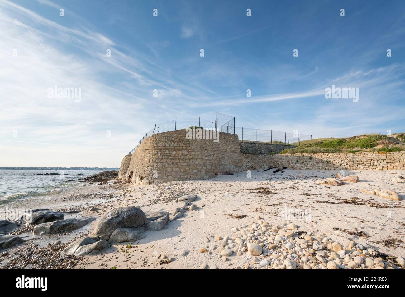 France, Morbihan, Gavres, The fort of Porh-Puns Stock Photo - Alamy