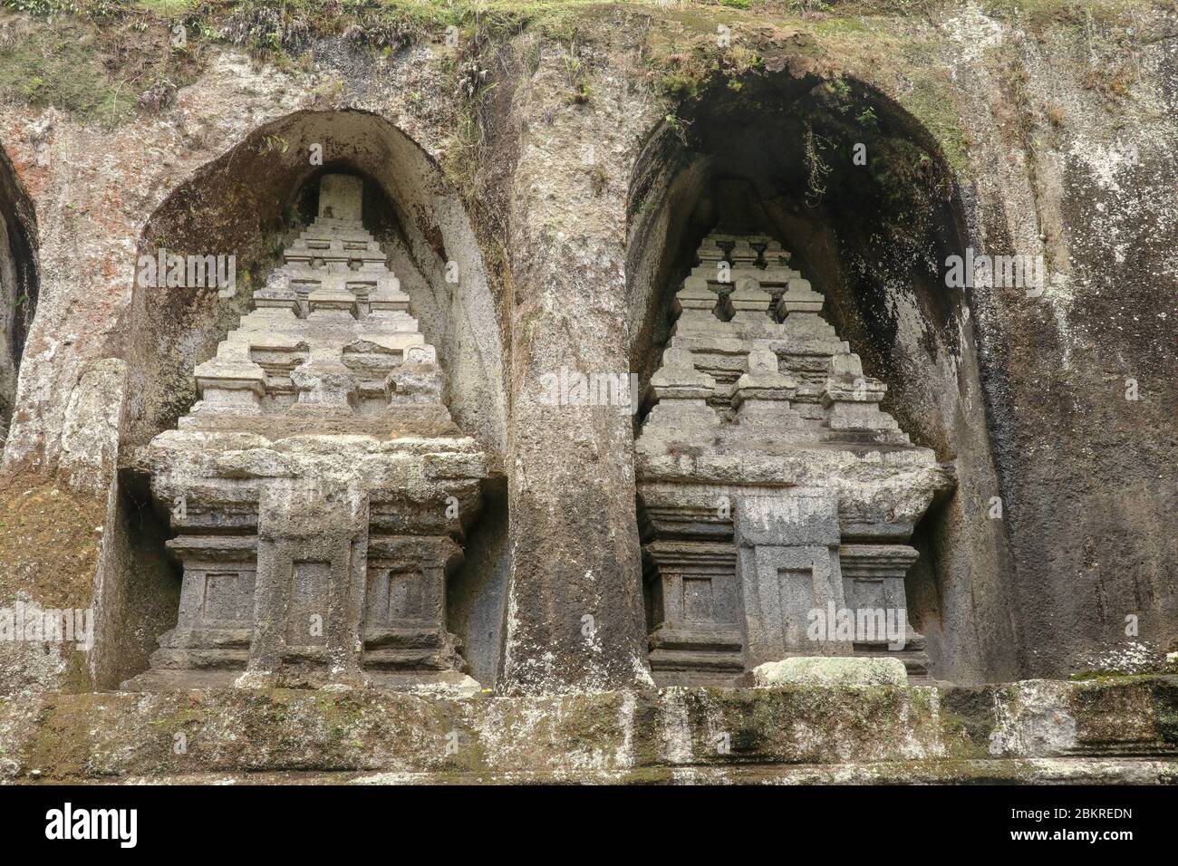 Udayana Dynasty Royal Tombs. Ancient royal tombs at Gunung Kawi Temple ...