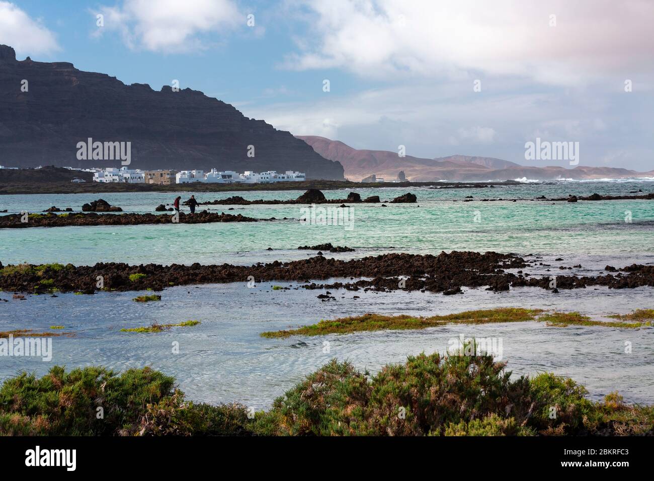 Spain, Islands of the Canary Islands, Island of Lanzarote, the white ...