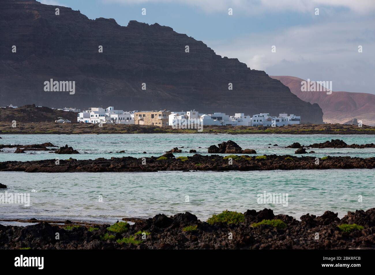 Spain, Islands of the Canary Islands, Island of Lanzarote, the white ...