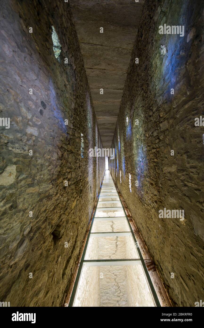 Italy, Aosta Valley, on the road to Cogne at Pondel, the interior ...