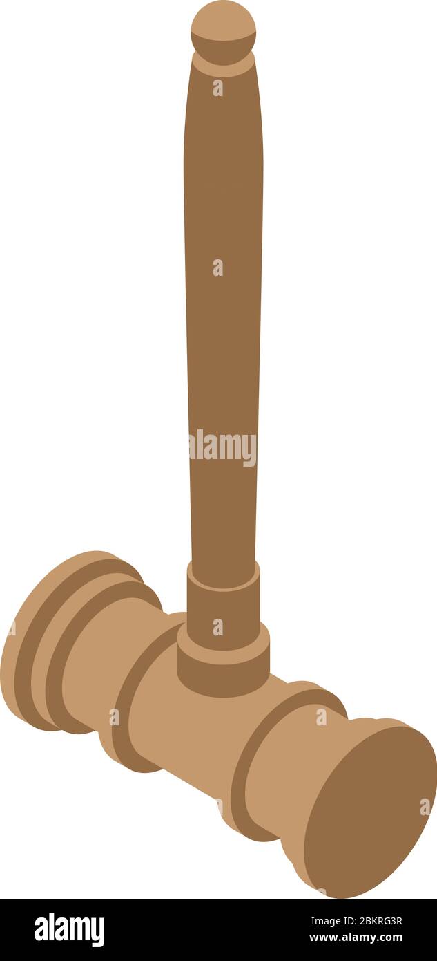 Judge gavel icon, isometric style Stock Vector Image & Art - Alamy