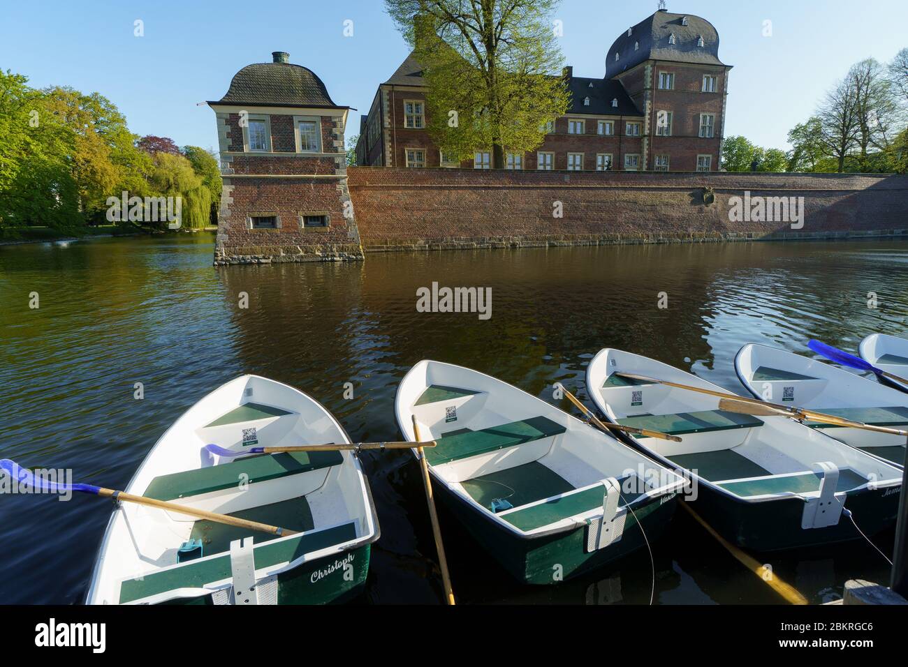 boats at the castle Stock Photo - Alamy