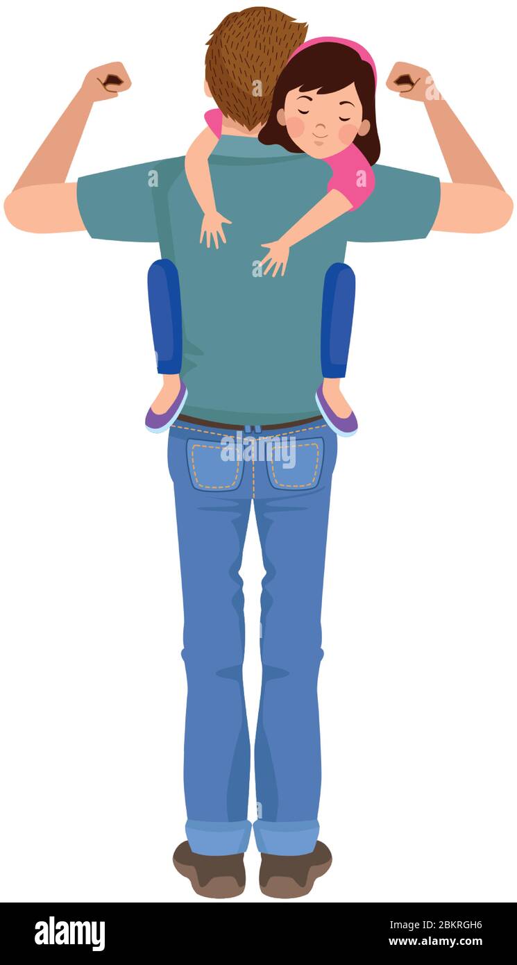 dear father with little daughter Stock Vector Image & Art - Alamy