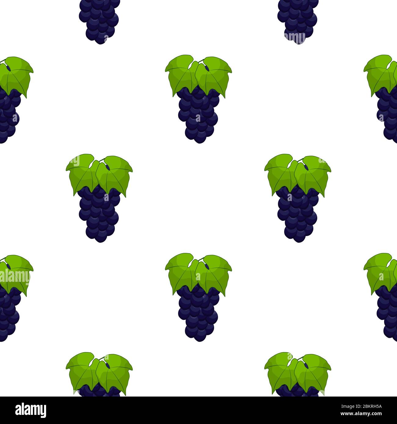 Illustration on theme big colored seamless grape, bright berry pattern ...
