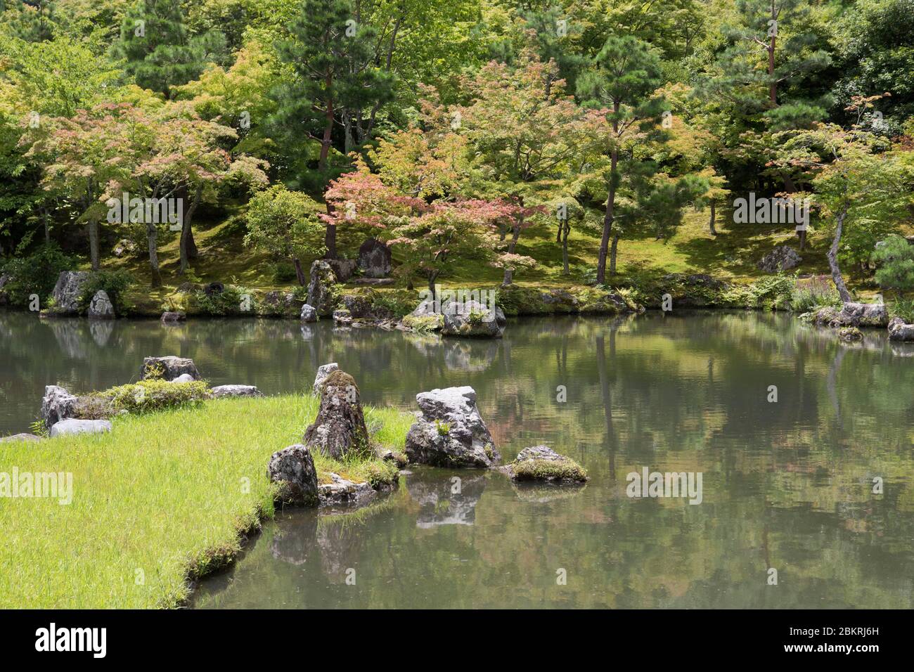 Japan, Honshu Island, Kinki region, city of Kyoto, Tenryu ji, Zenith ...