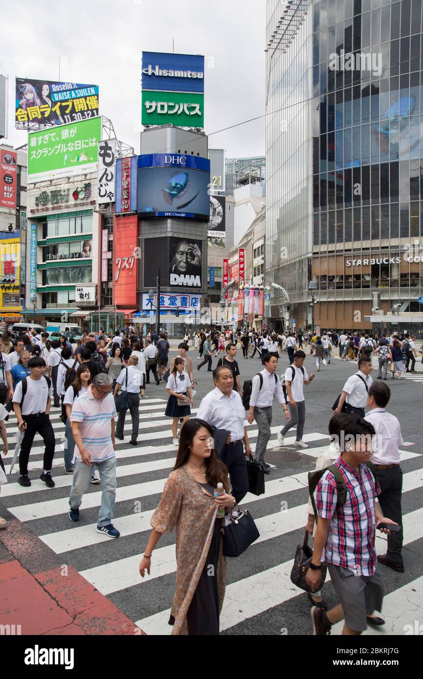 Japan, Honshu Island, Kanto region, Tokyo, Shibuya district, Shibuya ...