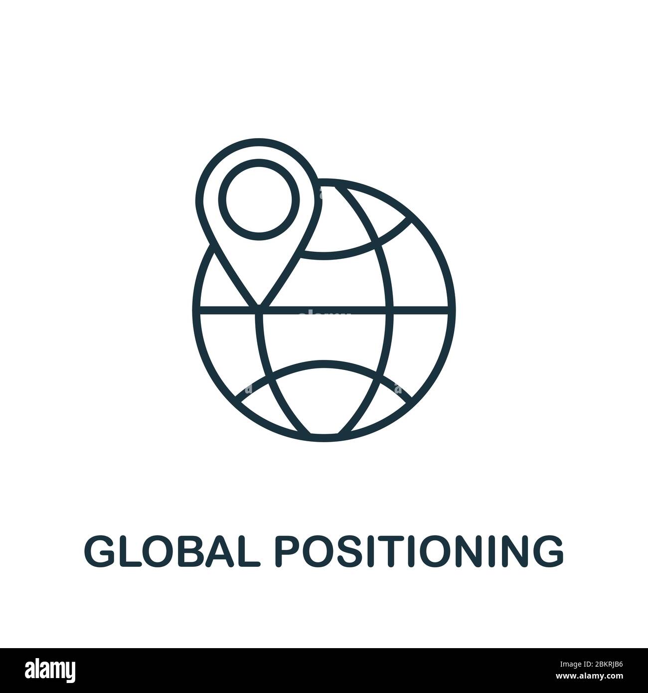 Global Positioning icon from production management collection. Simple ...