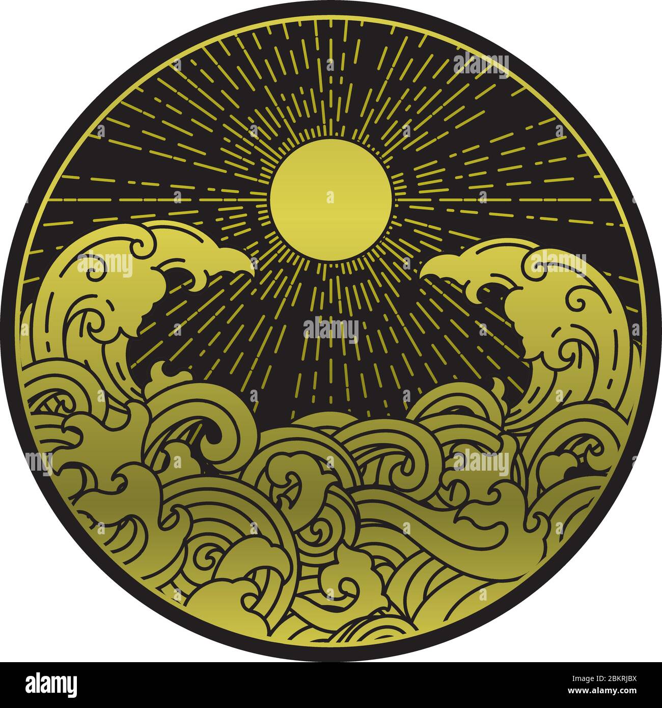 Swirls on water Stock Vector Images - Alamy