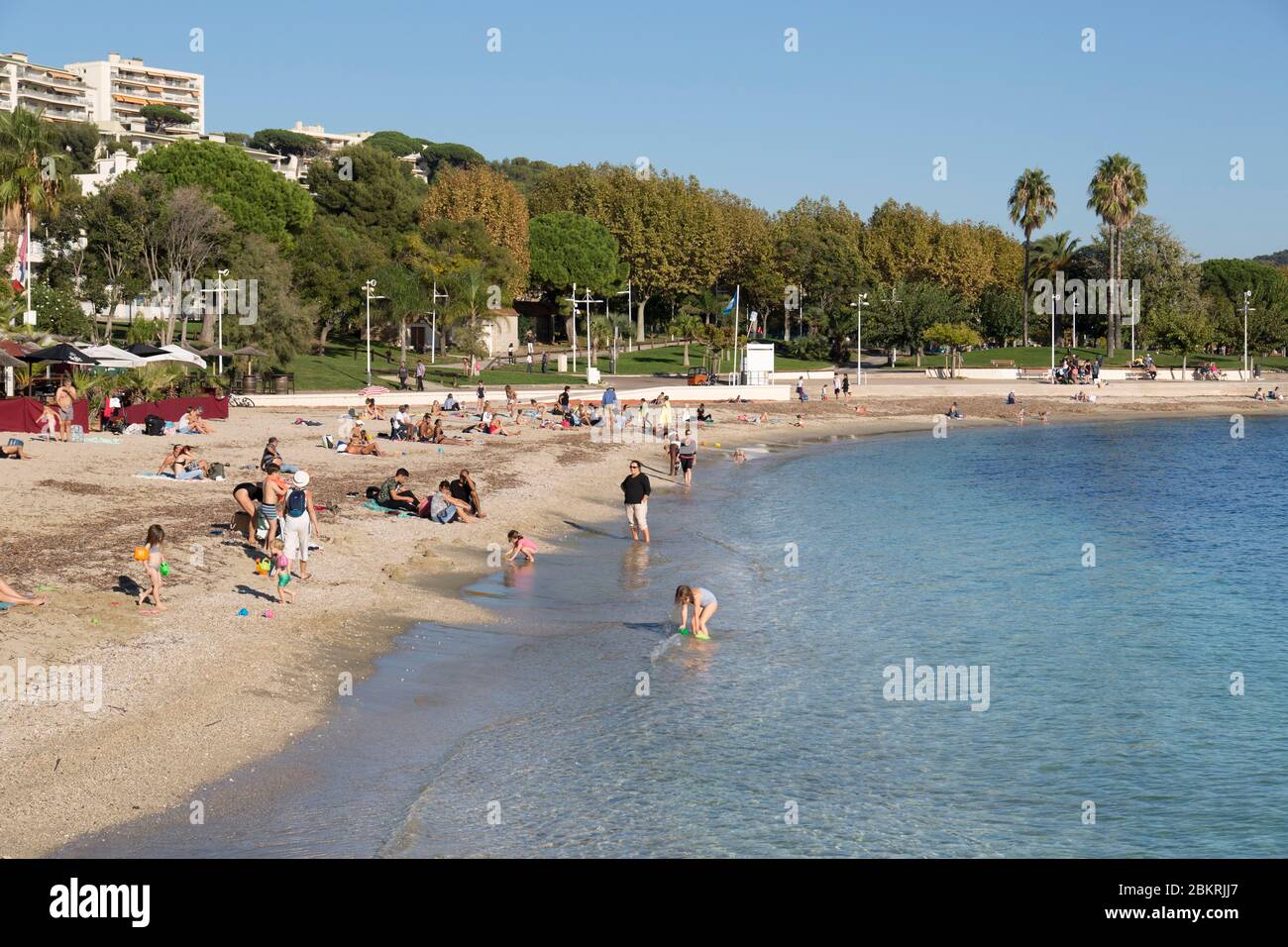 France, Var, Toulon, Littoral Frederic Mistral, Mourillon beaches Stock ...