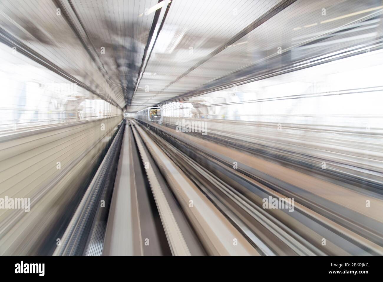 Japan, Honshu Island, Kanto region, Tokyo, Koto district skytrain Stock ...