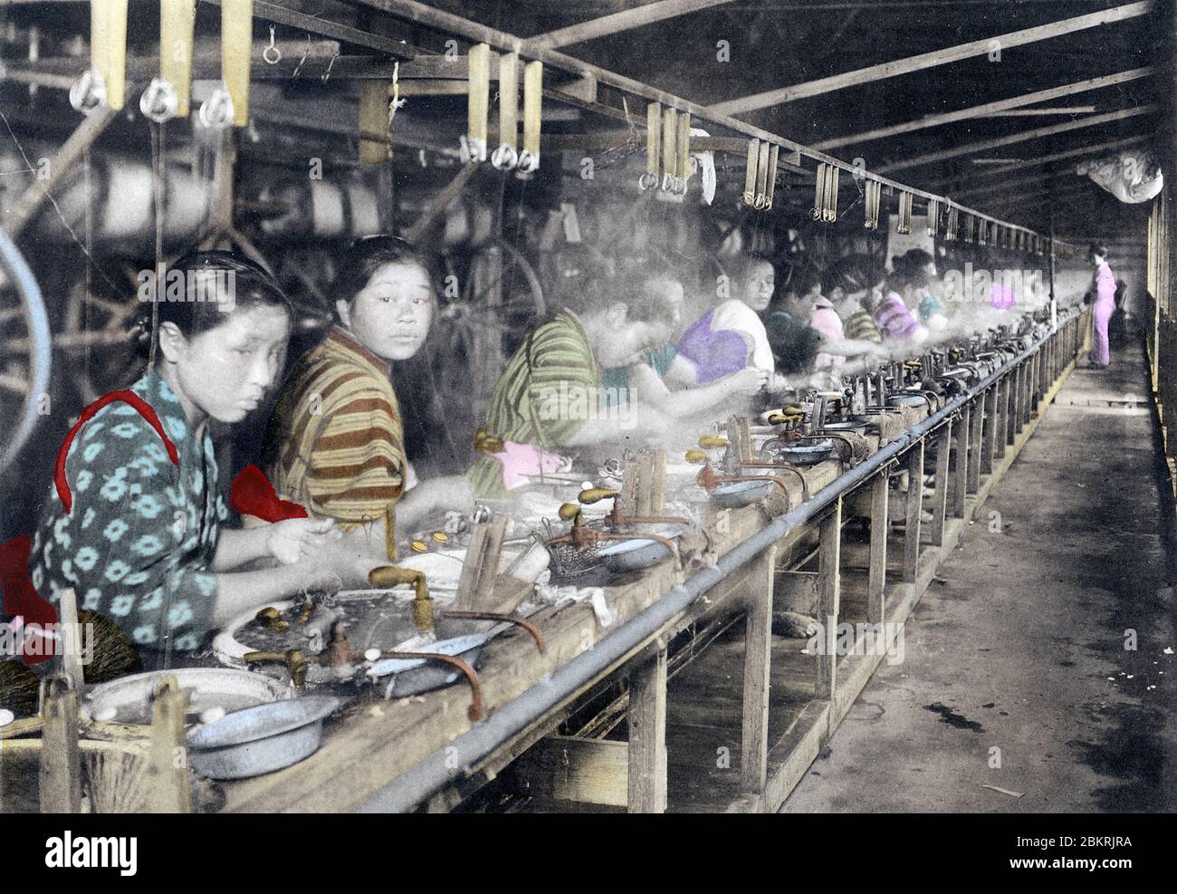 Silk factory 20th century hi-res stock photography and images - Alamy