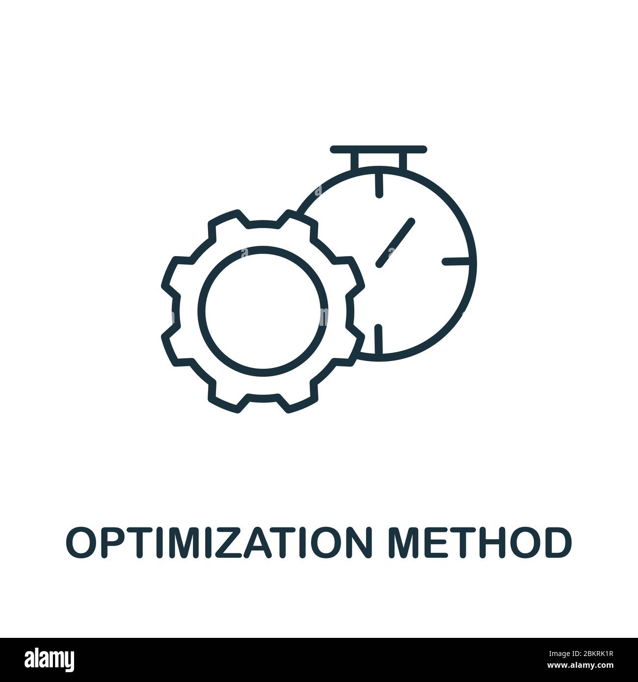 Optimization Method icon from production management collection. Simple ...