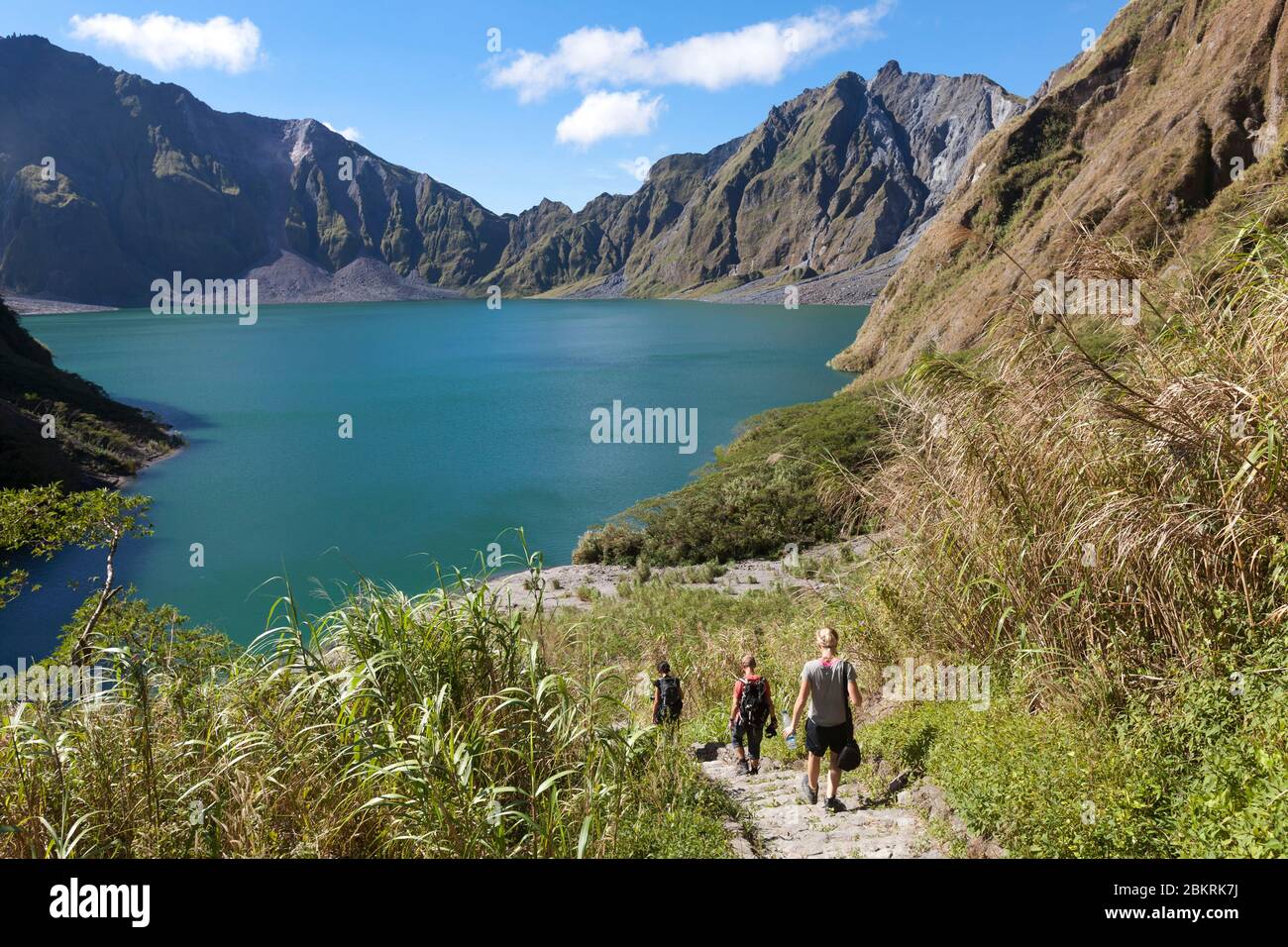 Philippines, Luzon island, crater lake of Pinatubo volcano Stock Photo ...