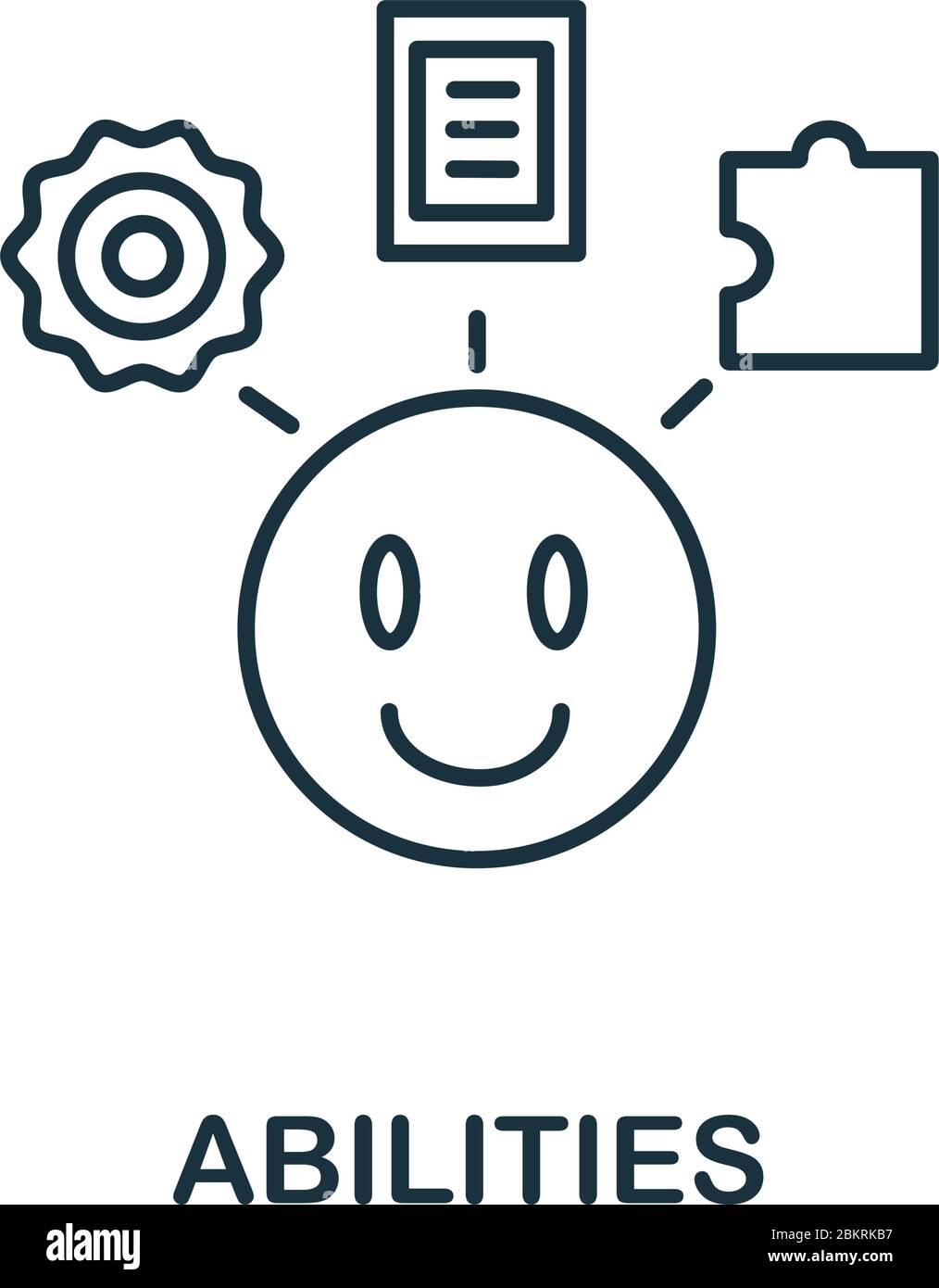 Abilities icon from reputation management collection. Simple line ...