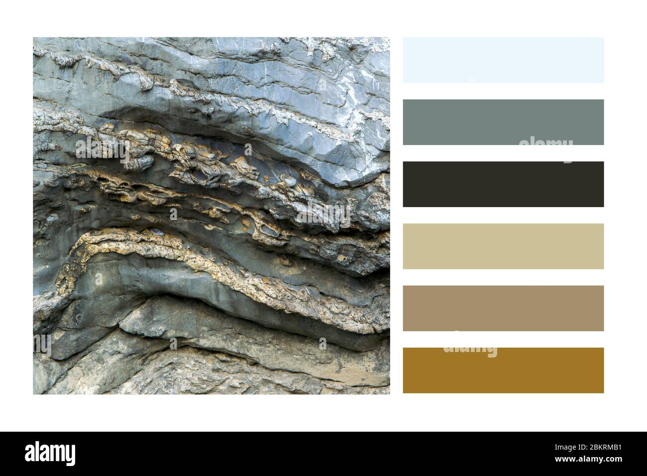 Detail of natural rough stone in a colour palette, with complimentary ...