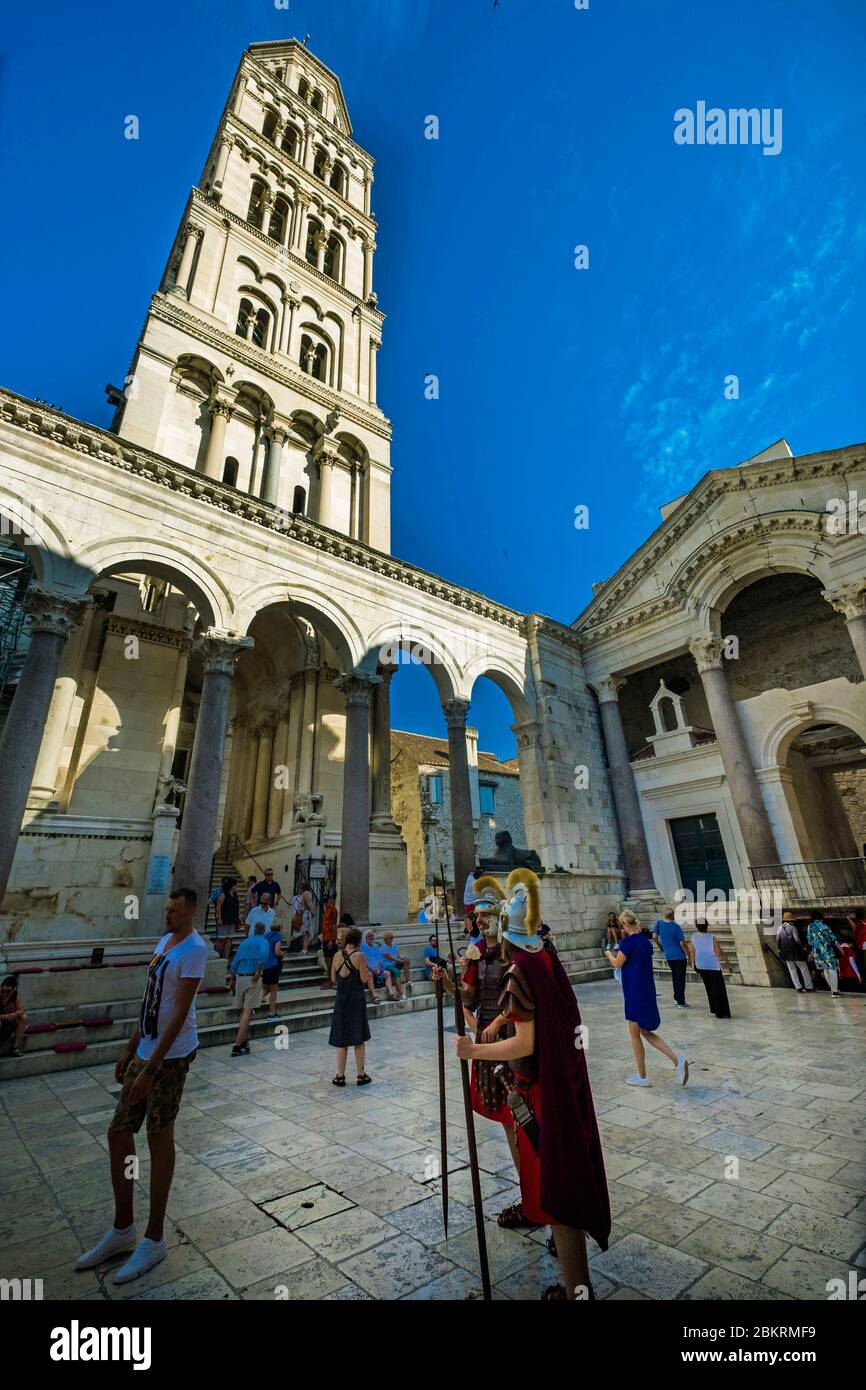 Croatia, Dalmatia, Split, Palace of Diocletian, 4th century Roman ...