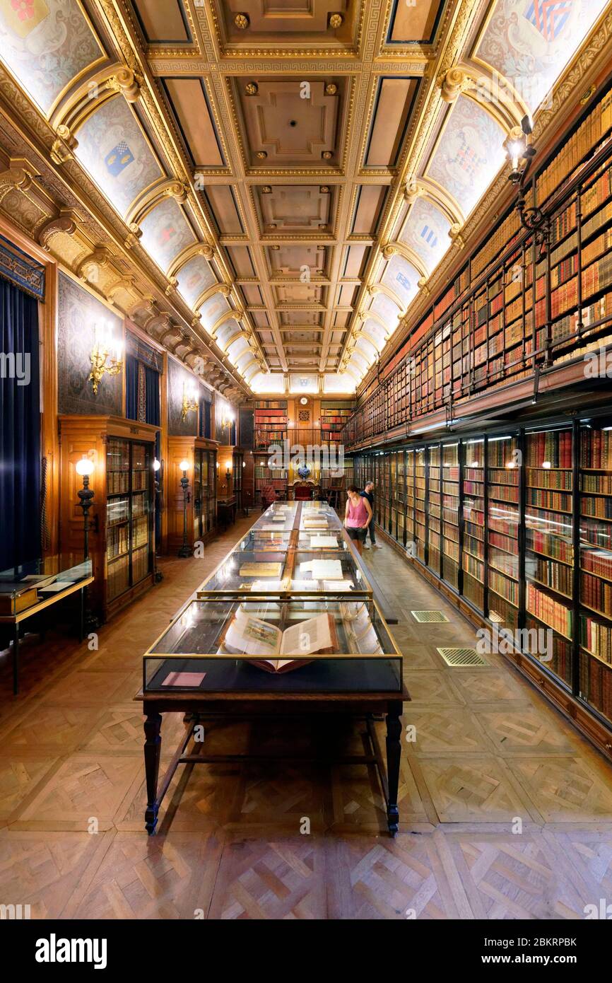 France, Oise, Chantilly, Chantilly, estate, Chantilly castle and Conde ...