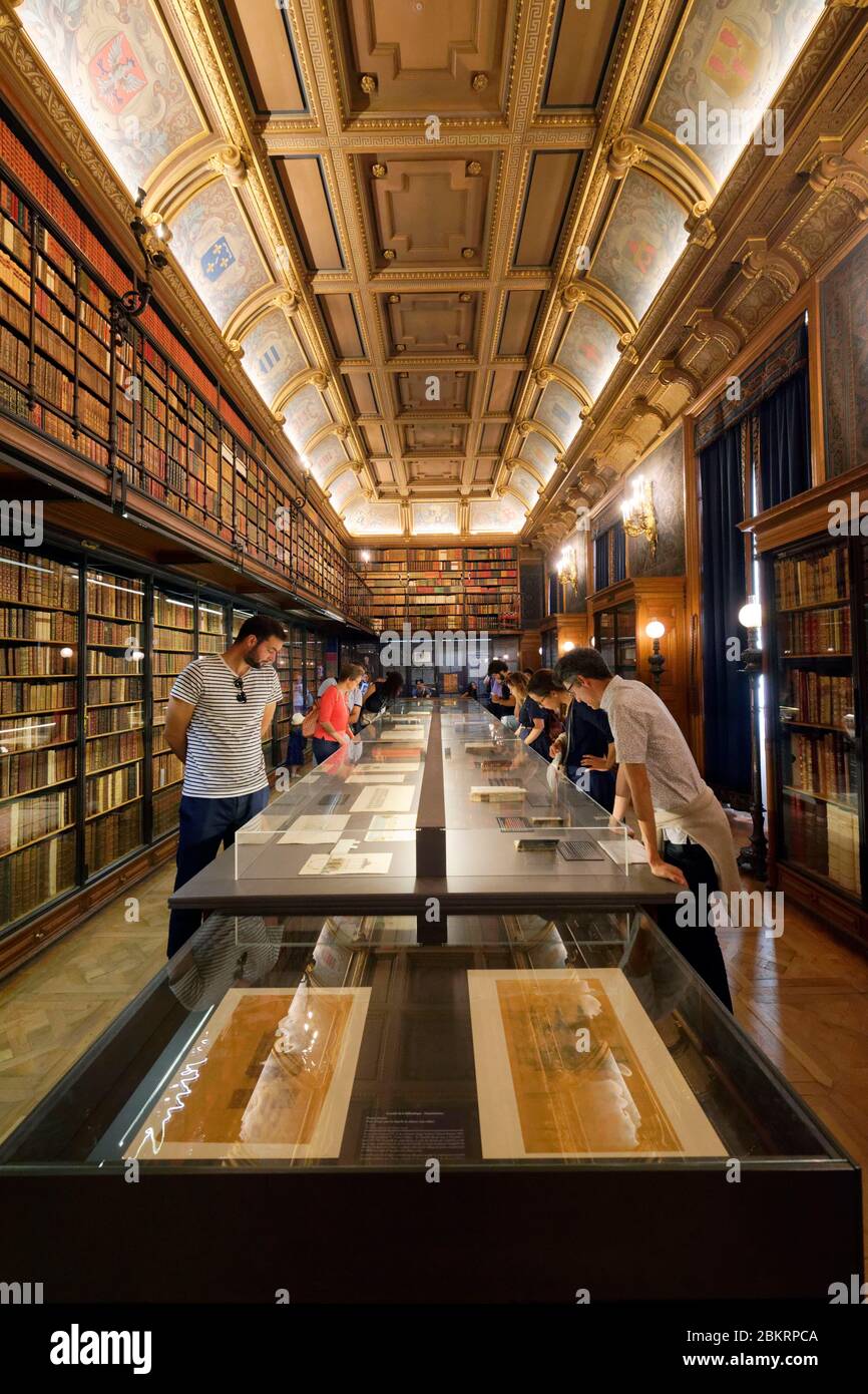 France, Oise, Chantilly, Chantilly, estate, Chantilly castle and Conde ...