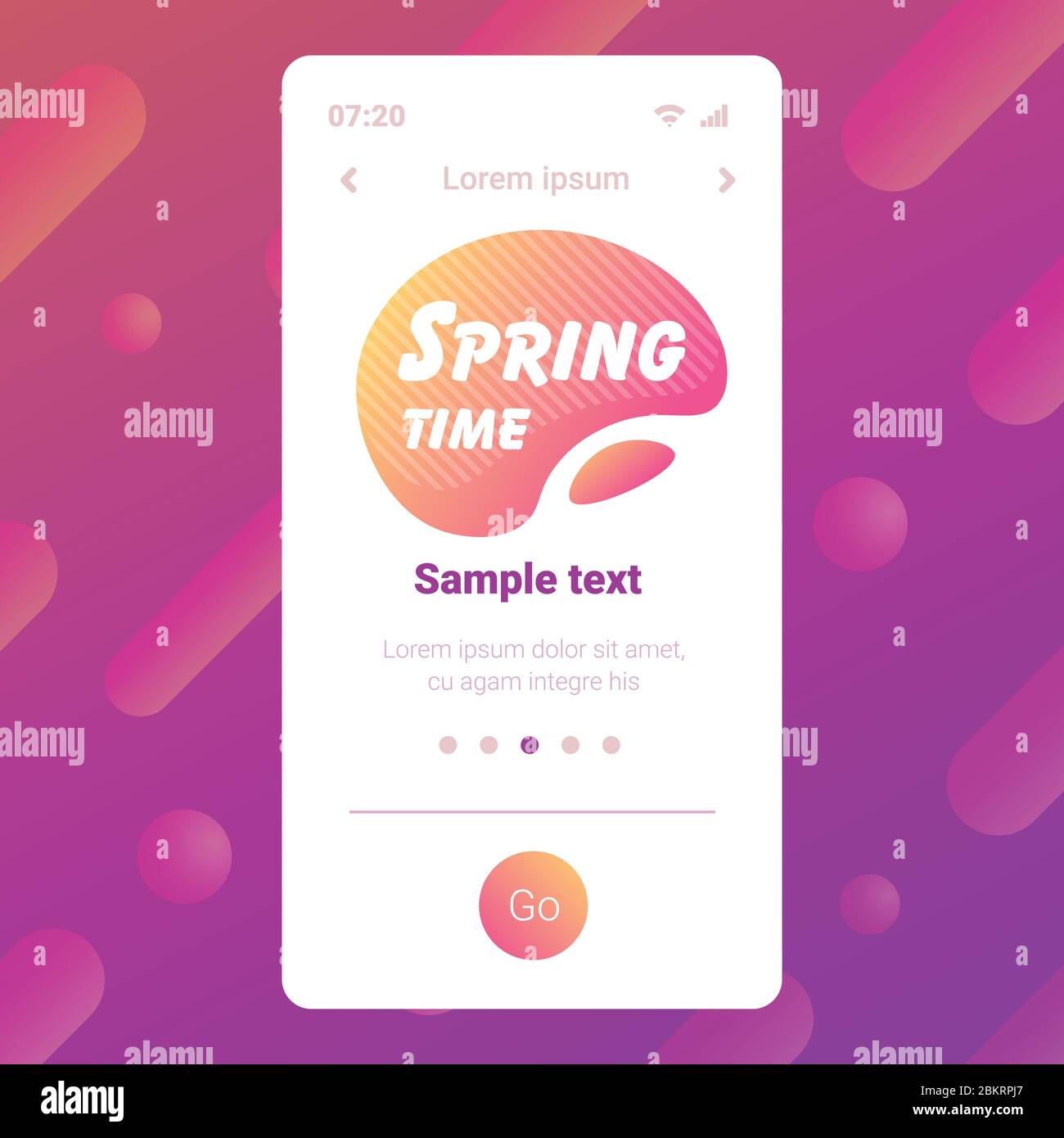 spring time hand drawn poster lettering banner invitation template ...