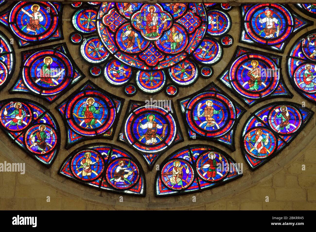 Glass stained window laon hi-res stock photography and images - Alamy